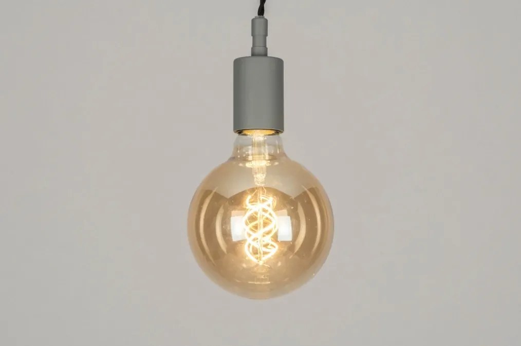 Závěsné šedé svítidlo Bulb Montana Grey