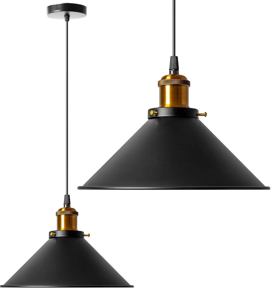 Toolight Černé stropní osvětlení OSW-00204 Porto