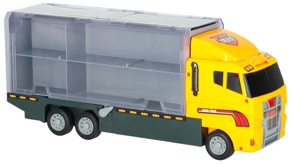 Creative Corner Transporter truck TIR launcher + kovové vozy stavební stroje