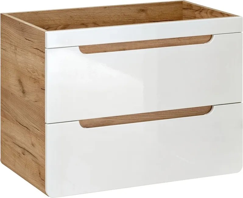 Koupelnová závěsná skříňka pod umyvadlo BÁRA 80 cm