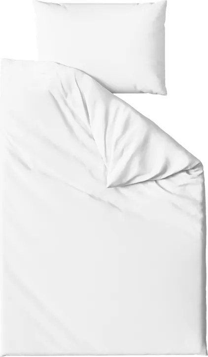 Bílé bavlněné povlečení Standard knoflík