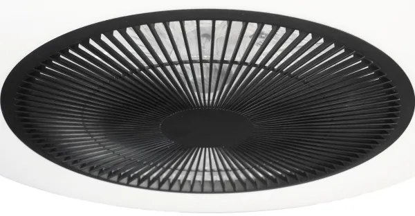 LED Stmívatelné stropní svítidlo s ventilátorem ARIA LED/38W/230V černá/bílá +DO