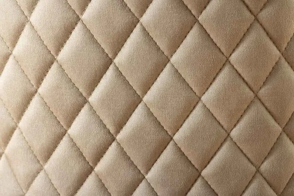 Designová židle Queen Lví hlava béžový samet - skladem