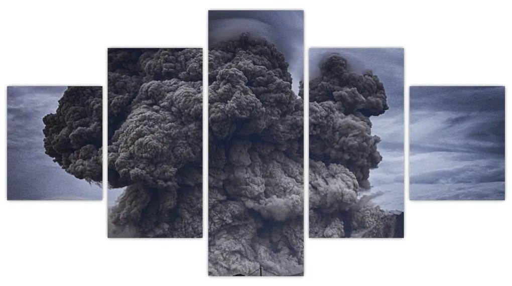 Obraz - Sopečná erupce (125x70 cm)