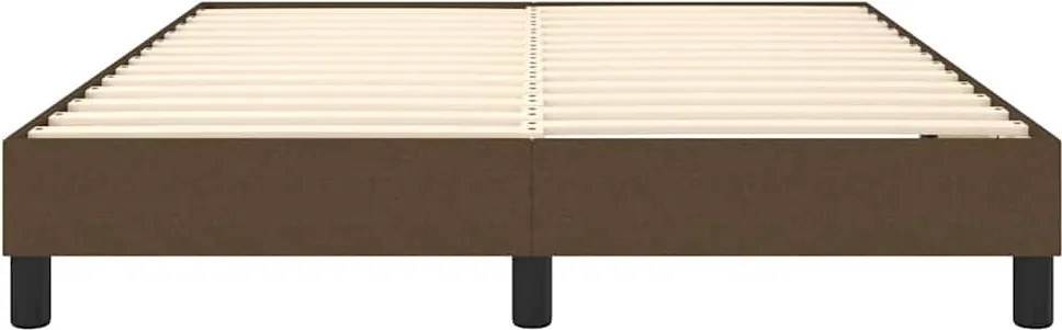 Rám postele s boxspringem tmavě hnědý 140 x 190 cm textil 3120511