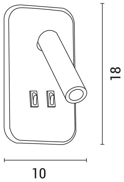 LED Nástěnné bodové svítidlo IRIS LED/14W/230V 3000K bílá