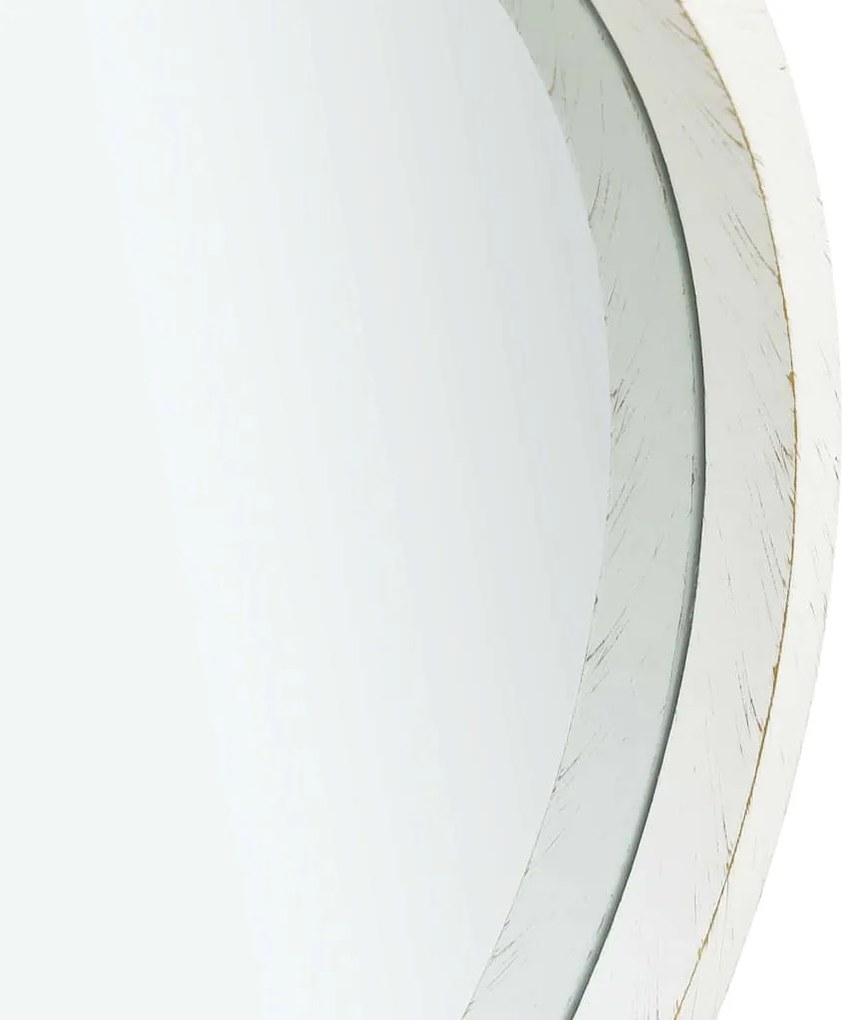 Nástěnné zrcadlo s popruhem 50 cm bílé 320364