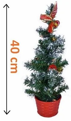 Vánoční stromek s osvětlením 40cm OEM D33495