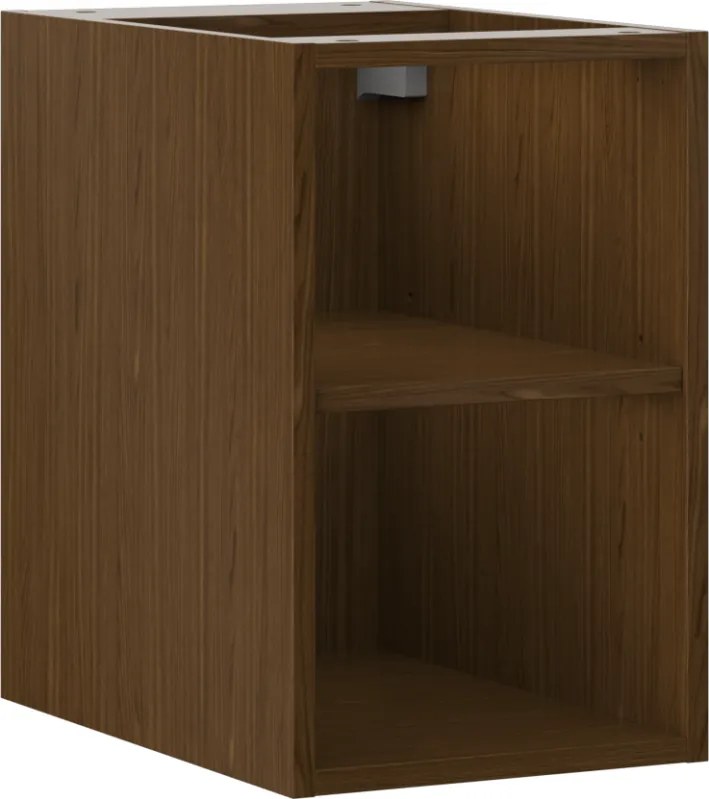 Mexen Box-A, otevřená skříňka s policí 30 cm, ořech, 91AX2-0300-470-0-86