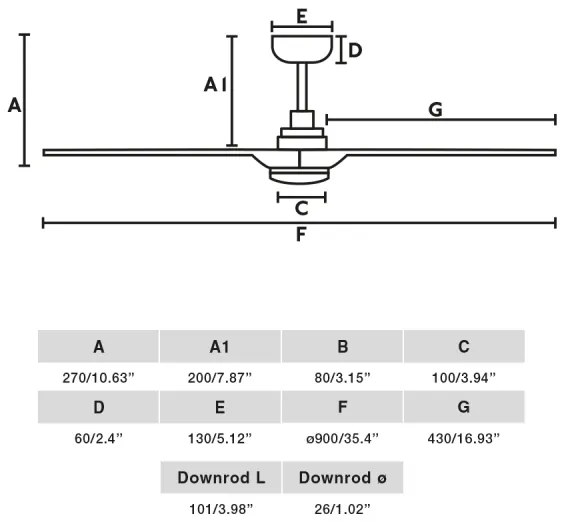 FARO 33805WT-1TW - LED Stm. vent. HEYWOOD S 10W/230V dřevo/bílá pr. 90 cm WT +DO