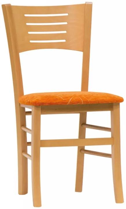 ITTC STIMA VERONA látka - Dřevěná židle  - Tmavě hnědá