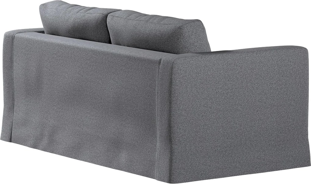 Potah na pohovku IKEA Karlstad 2-místná , nerozkládací, dlouhý barva šedá látka pletený vzor