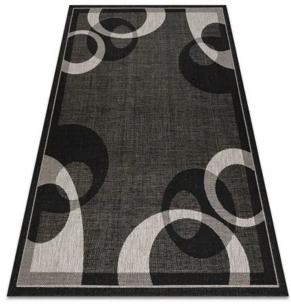 KOBEREC SISAL FLOORLUX 20078 černý / stříbro