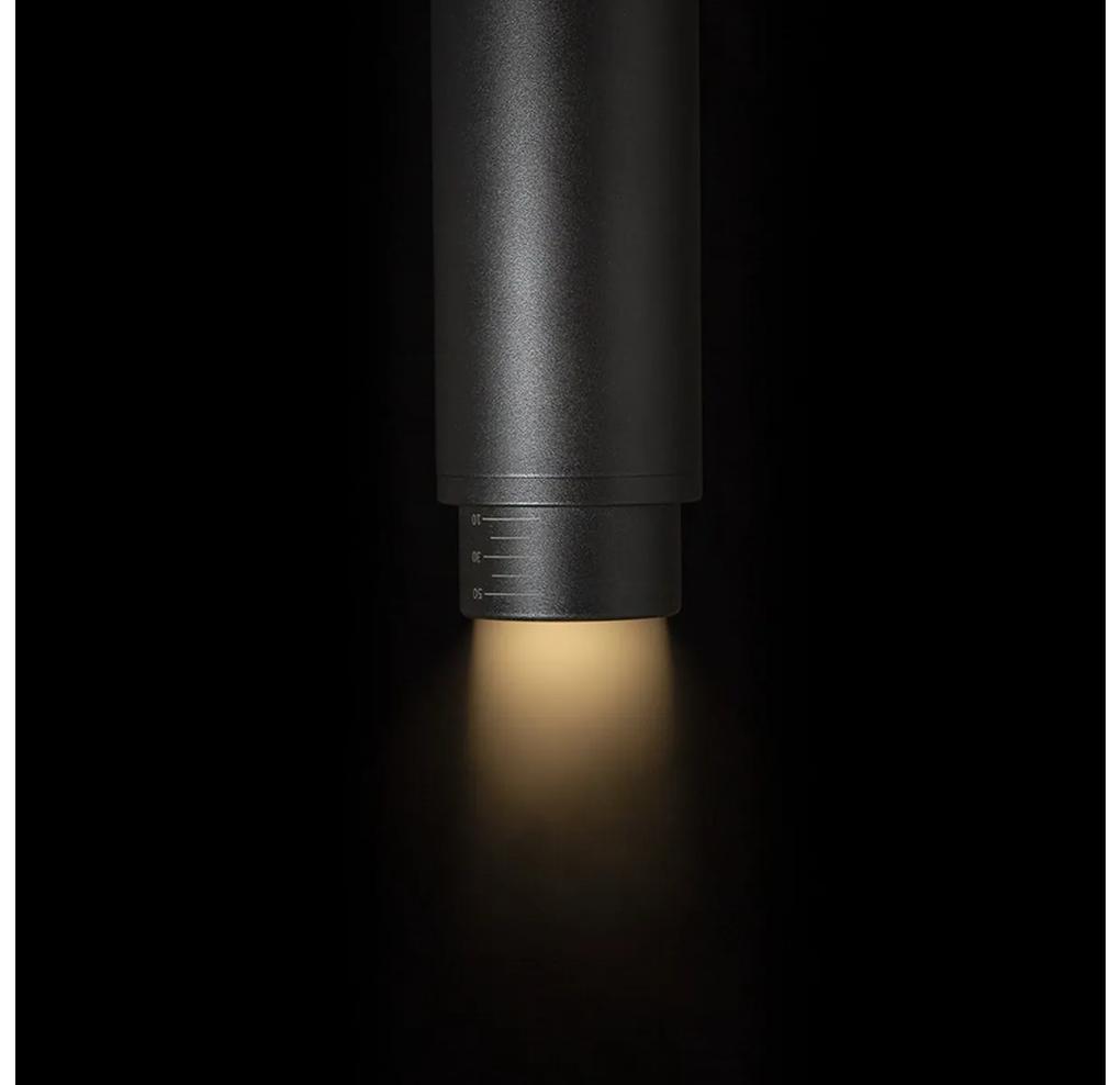 Rendl R13780 stropní svítidlo OPTIMUS, černé, 230V, GU10, 10-50°, 20cm