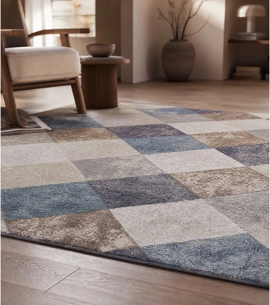 Modro-béžový koberec 160x235 cm Terrain – Hanse Home