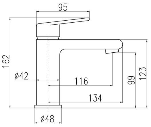 RAV Slezák CO128.0CMATZ - Umyvadlová baterie COLORADO 16,2 cm černá/zlatá