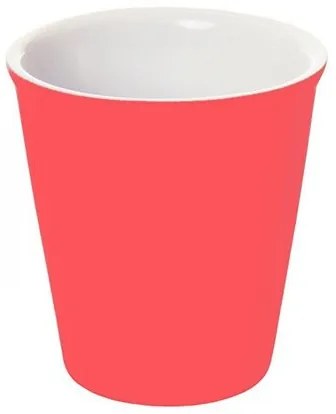 PRESENT TIME Sada 6 ks − Cappuccino hrnek Silk – neonově oranžový ⌀ 8 cm