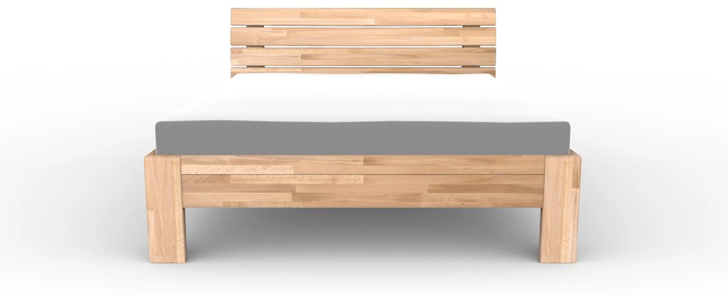 Masivní postel JIVE - Solwo Design Dřevo a odstín oleje: BUK Cink - Olej odstín BO102, Rozměr spací plochy: 220x200
