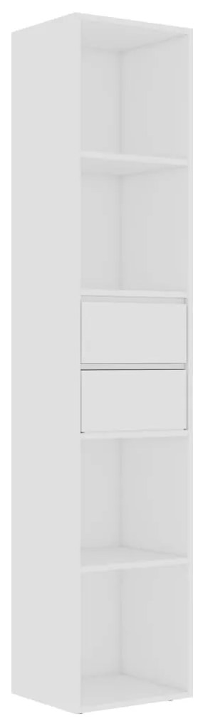 Knihovna Jaz - bílá | 36x30x171 cm