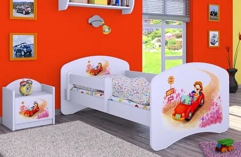 MAXMAX Dětská postel bez šuplíku 140x70cm ZPÍVAJÍCÍ AUTO