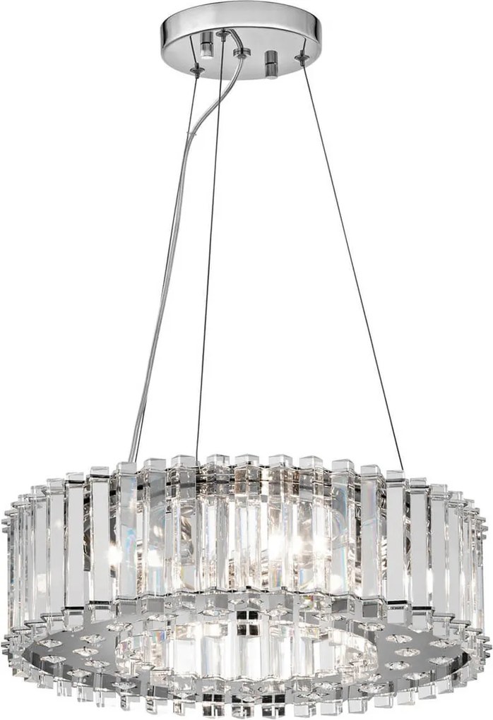 Závěsná lampa Crystal Skye Kl-crystal-skye-p-a Kichler glamour IP44 chrom