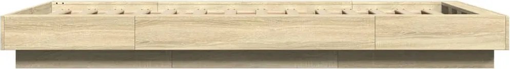 Rám postele dub sonoma 75 x 190 cm kompozitní dřevo 3281247