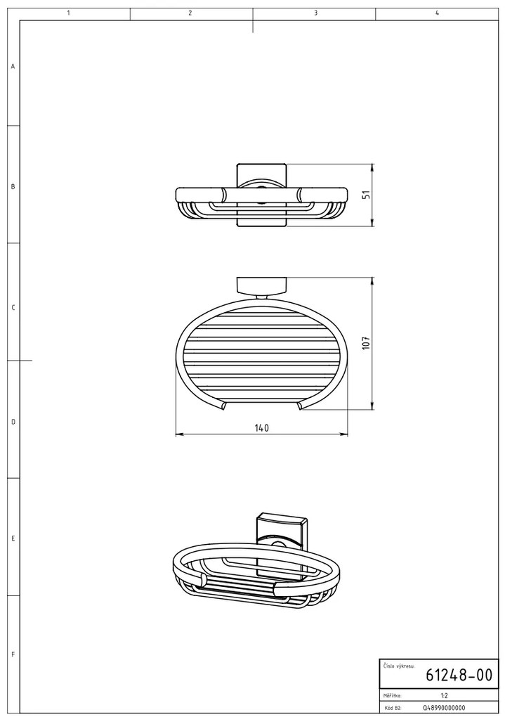 Novaservis - Drátěná mýdlenka Metalia 12 chrom, 0248,0
