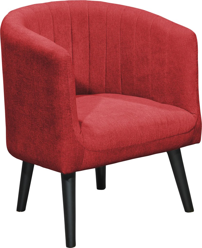 XXXLutz KOKTEJLOVÉ KŘESLO, textil, červená Livetastic - Křesla klasická - 002220052505