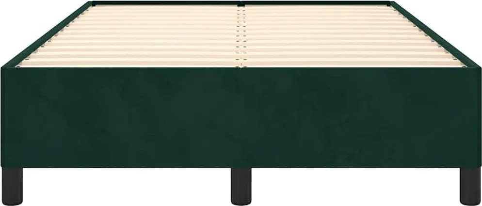 Rám postele bez matrací tmavě zelené 120x190 cm samet 3269654