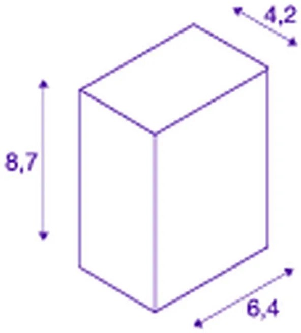 SLV 232461 Quad 1, bílé nástěnné venkovní svítidlo se svícením dolu, 3W LED, 3000K, výška 8,7cm, IP44