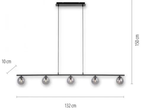 Paul Neuhaus 2026-18 - LED Lustr na lanku WIDOW 5xG9/3W/230V
