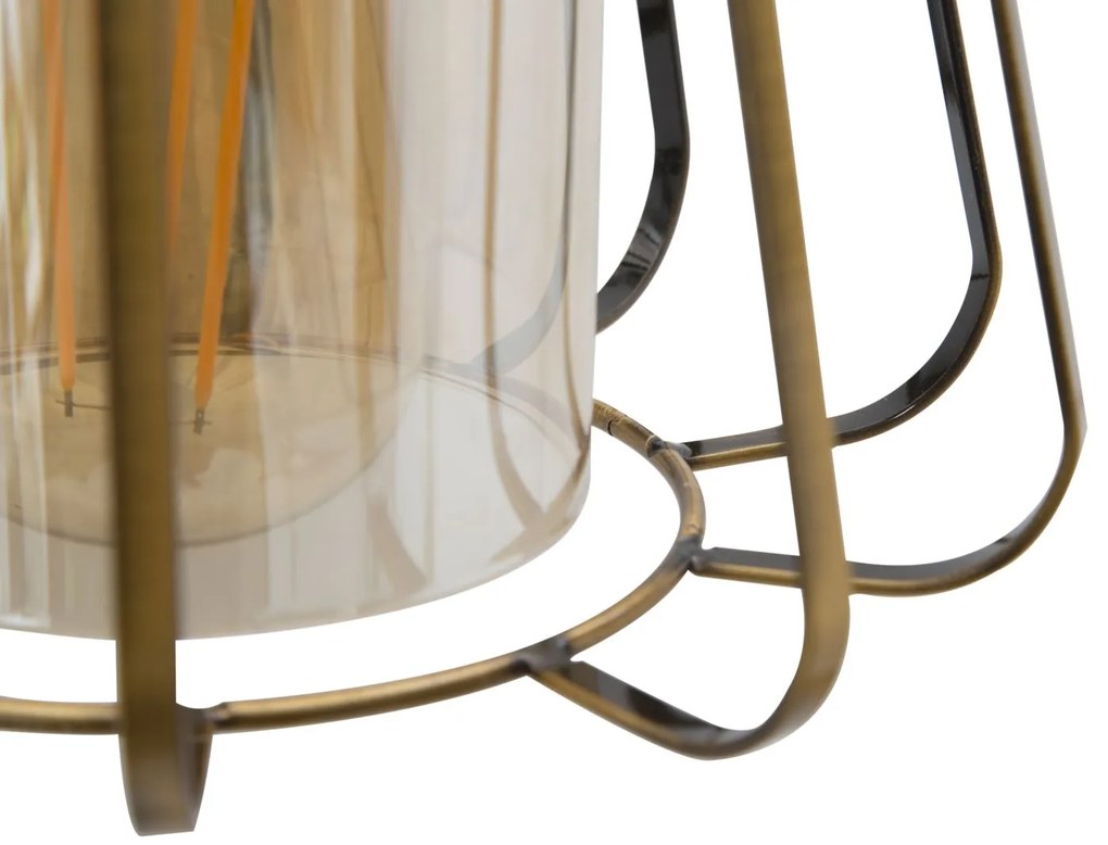 Nástěnná lampa Mauro Ferretti Okram C, 22x30x27 cm, zlatá/černá