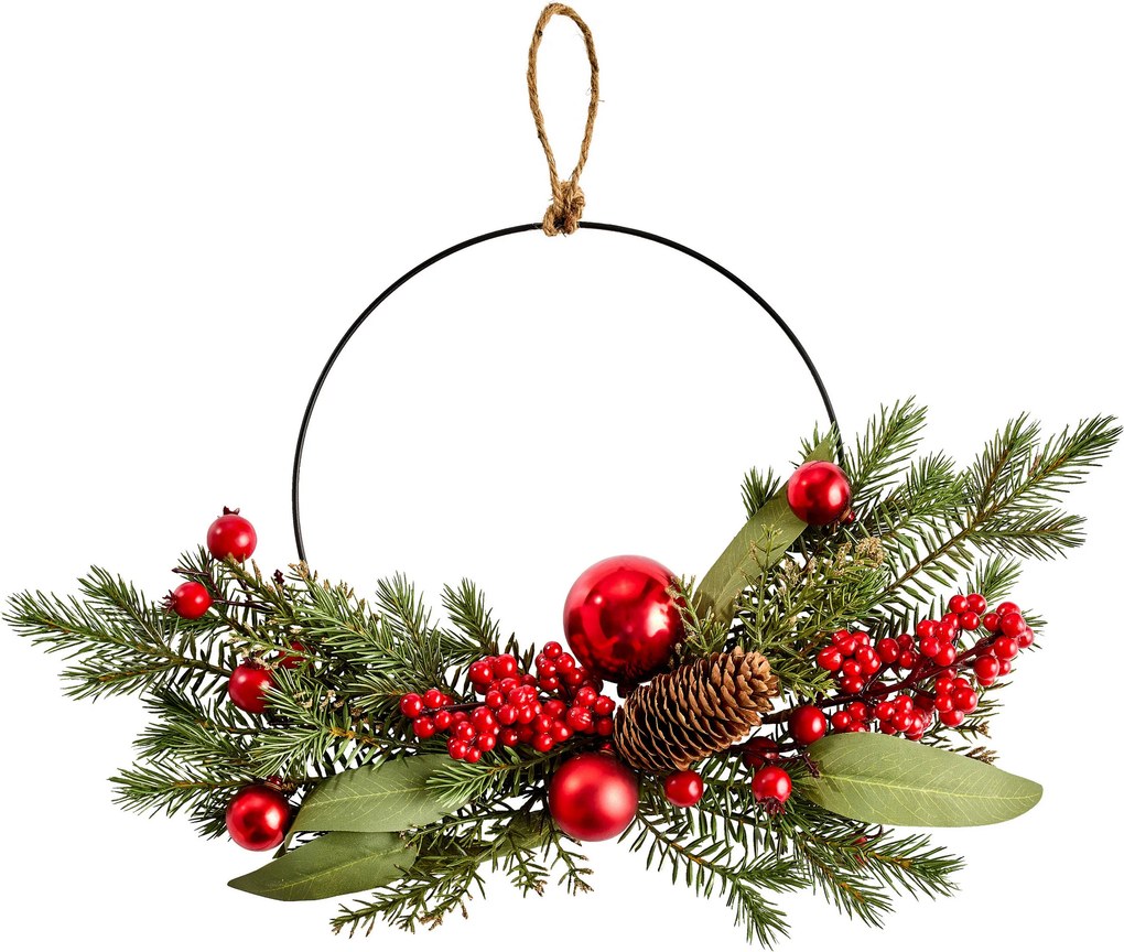 XXXLutz VĚNEC NA DVEŘE 30 cm X-Mas - Vánoční věnce & květiny - 0082020012