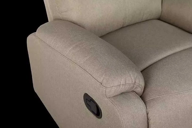LuxuryForm DESIGN Televizní křeslo CARLOS s polohováním - béžové