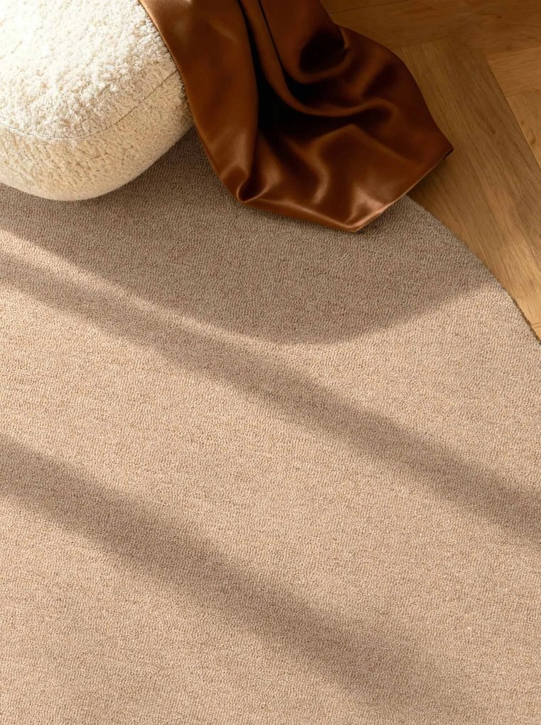 ELLE Decoration, Kusový koberec Puristic Knots 106320 Beige kruh z kolekce Elle, 160x160 (průměr) kruh, béžová, ložnice