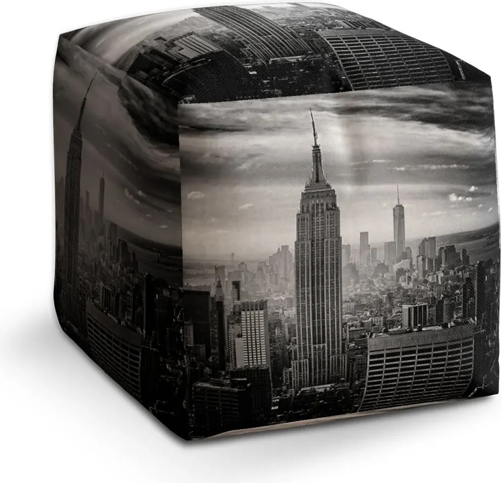 Sablio Taburet Cube Manhattan - 50x50x50 cm
