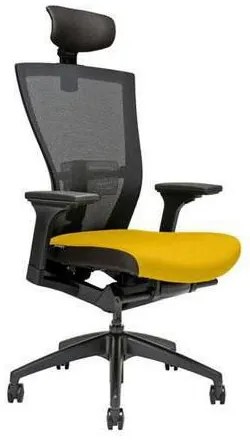 Kancelářská židle Merens, žlutá
