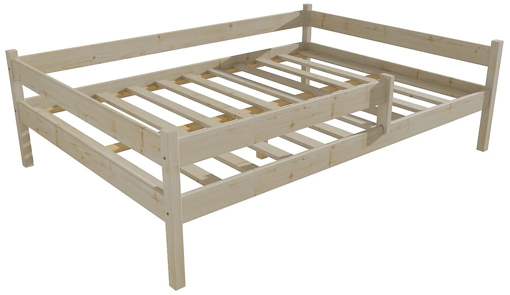 Vomaks Dětská postel DP 027 XL se zábranou Rozměr: 120 x 200 cm, Barva: barva bílá