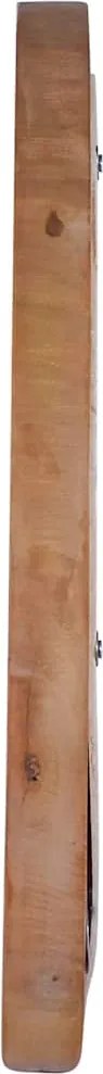 Nástěnné zrcadlo 40 cm teak kulaté 288805