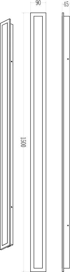 Nástěnné LED svítidlo Wow, 1x LED 30w, 3000-6500k, 3CCT, (150 cm)