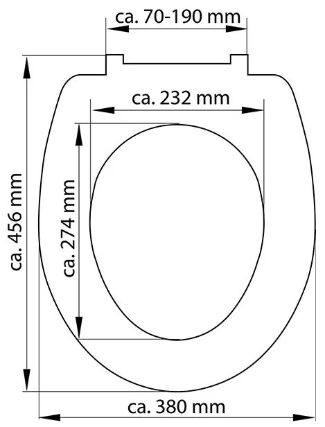 Eisl Sanitär WC prkénko Duroplast Soft Close Slim Grey 82702