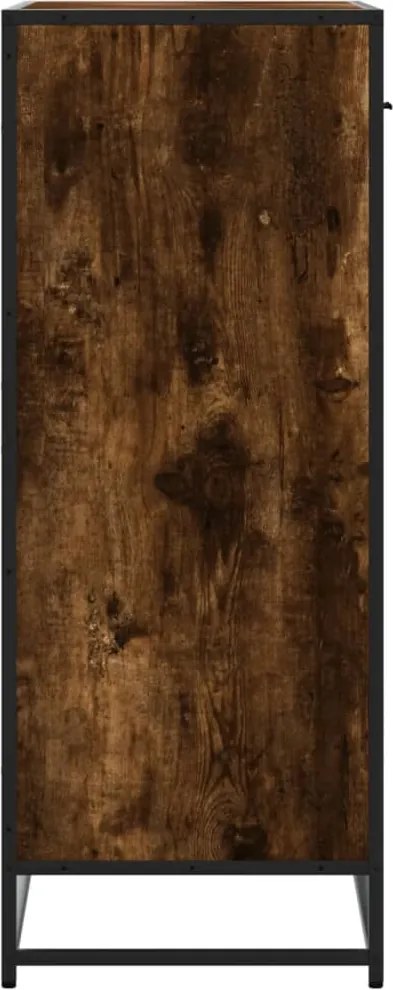 Botník kouřový dub 75 x 38 x 97,5 cm kompozitní dřevo a kov 3300877