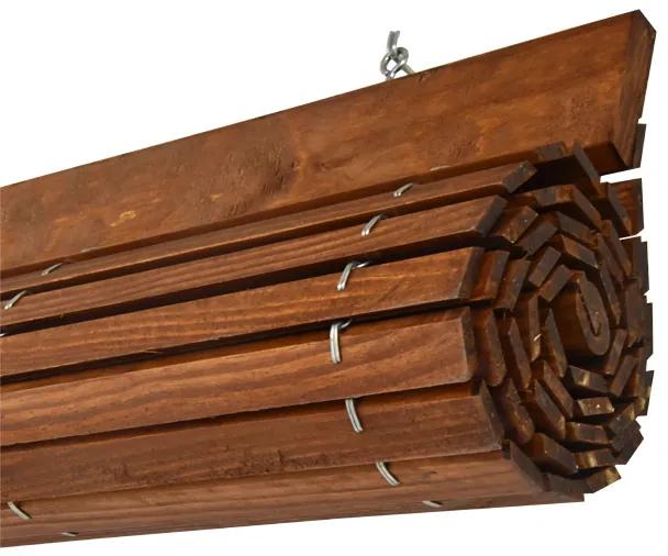 Vingo Dřevěná roleta na pergolu - třešeň II. Šířka rolety: 120 cm, Rozvin rolety: 220 cm