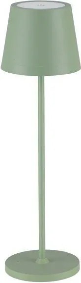 NV 9223405 Venkovní stolní lampa SEINA olivově zelený hliník a akryl LED 2W 2700K 5V DC IP54 vypínač na těle nabíjecí s PG základnou nebo USB C kabelem - NOVA LUCE