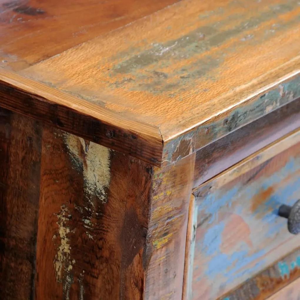 vidaXL Noční stolek se 2 zásuvkami masivní recyklované dřevo [241643]