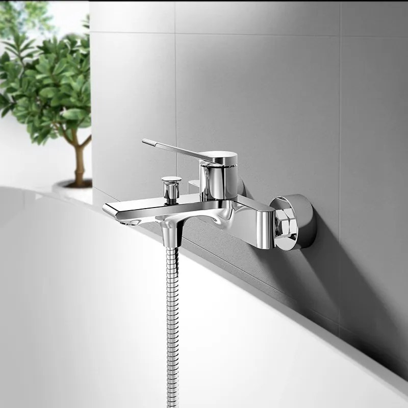 Aqualine Aqualine, BOLERO nástěnná sprchová baterie, rozteč 150mm, chrom, BC011