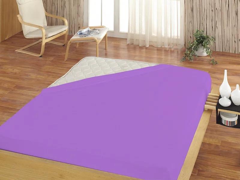 Matějovský napínací prostěradlo jersey Světle fialové na matraci: 140 x 200 cm