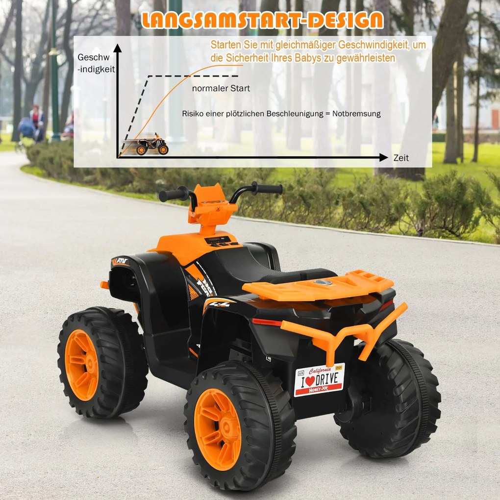Costway 12 V elektrická dětská čtyřkolka se světlomety mini