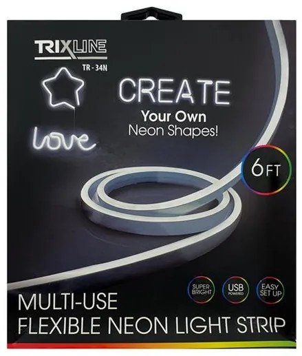 LED pásek USB TRIXLINE TR-34N 1,8m bílý neonový