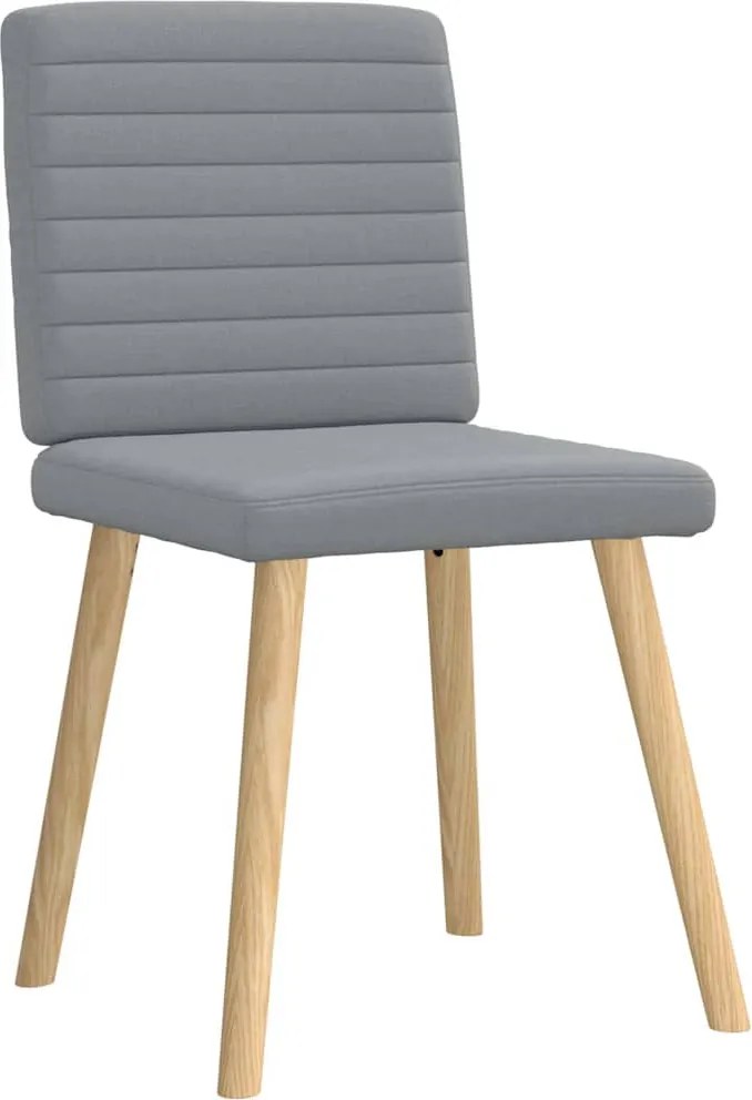 Jídelní židle 4 ks světle šedé textil 3315274